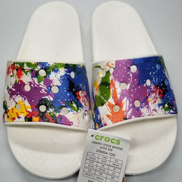 CROCS | Shoes | Croc Classic Slides Professionally Hydro Dipped | Poshmark